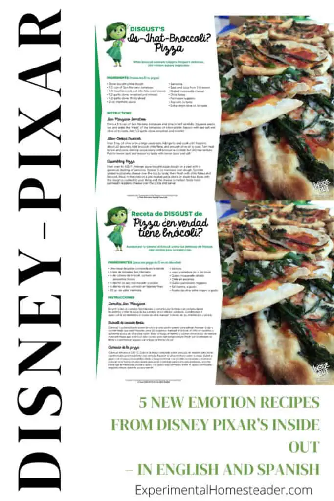 5 New Emotion Recipes From Inside Out - Experimental Homesteader