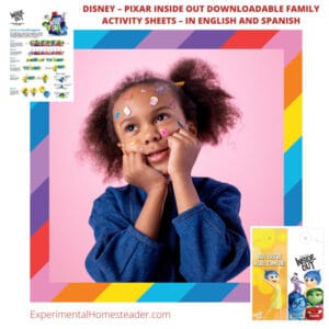 Inside Out Downloadable Family Activity Sheets - Experimental Homesteader
