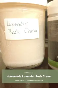 Homemade Lavender Rash Cream - Experimental Homesteader