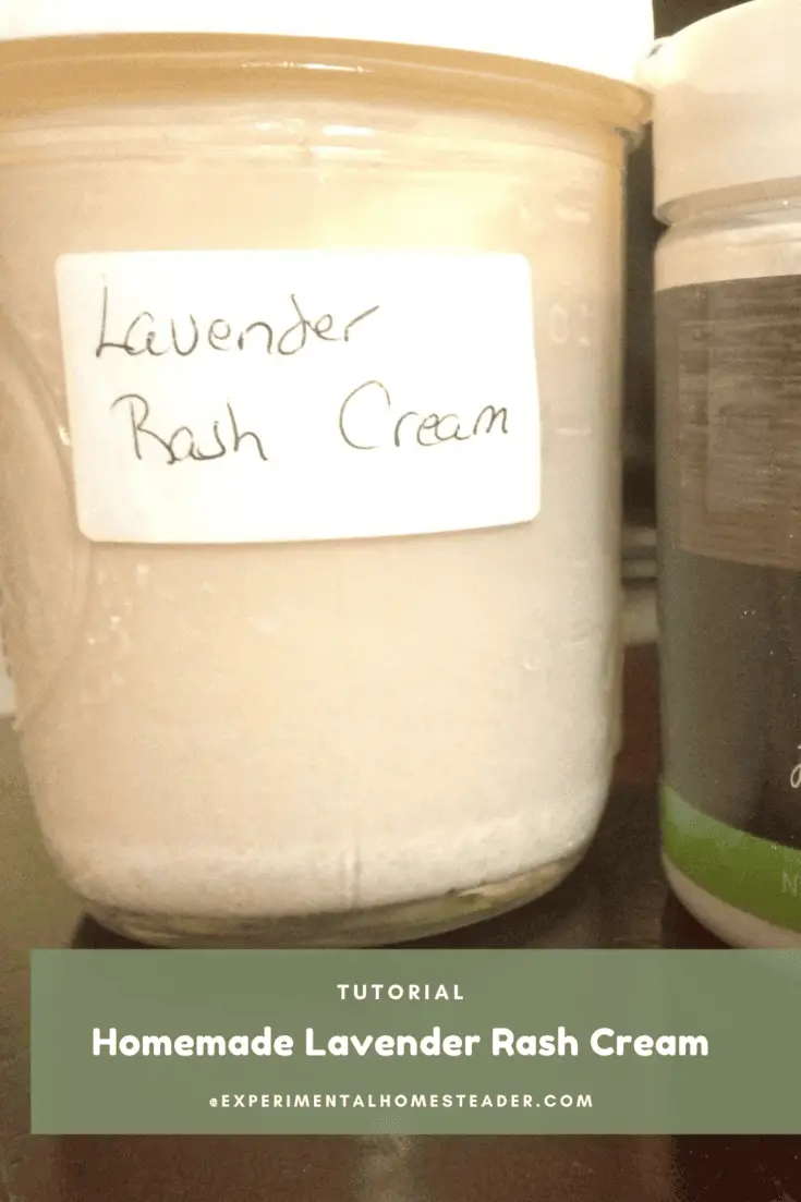 Homemade Lavender Rash Cream - Experimental Homesteader