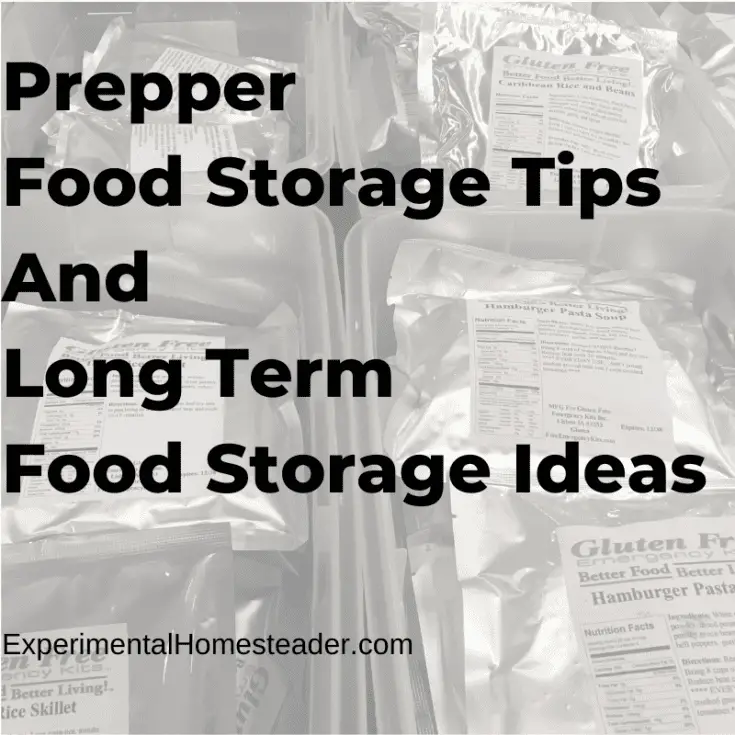 Prepper Food Storage Tips And Long Term Food Storage Ideas ...