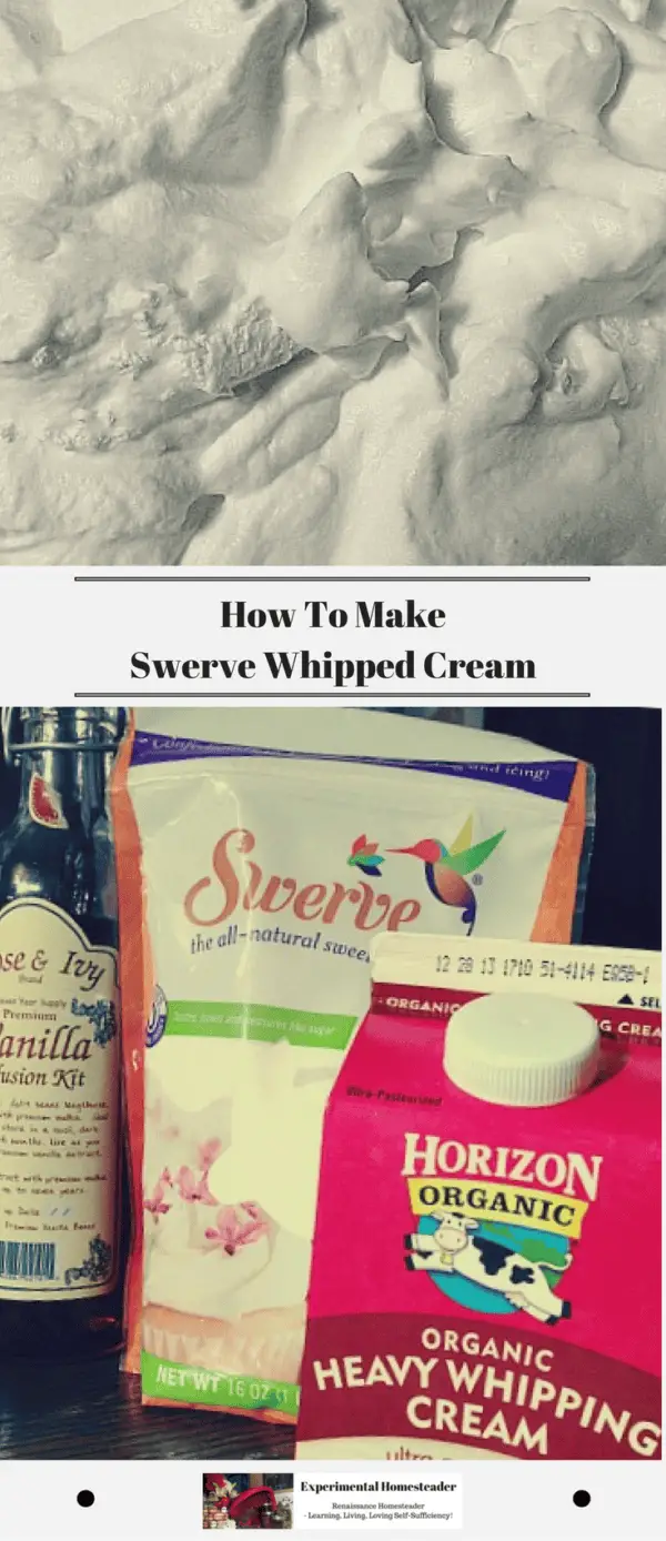 How To Make Swerve Whipped Cream - Experimental Homesteader