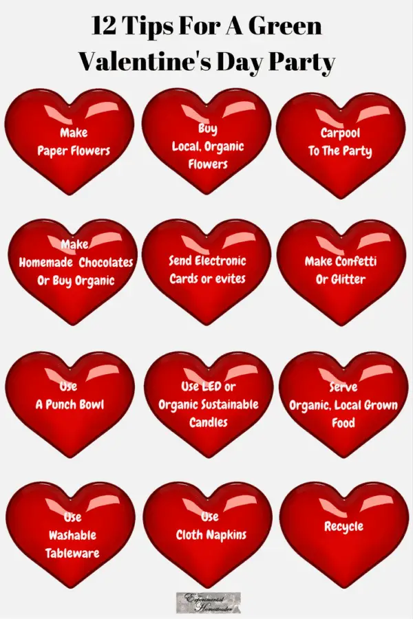 How To Have A Green Valentine's Day Party - Experimental Homesteader