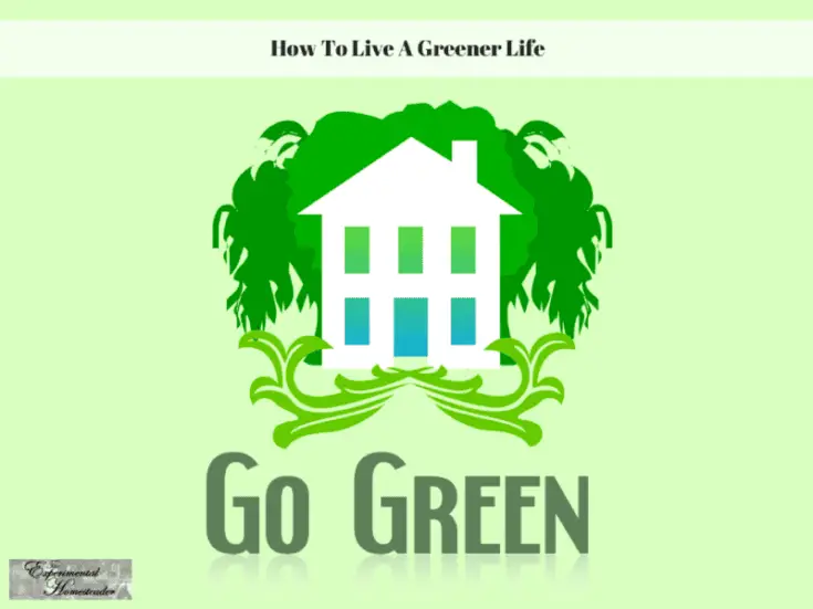 How To Live A Greener Life - Experimental Homesteader