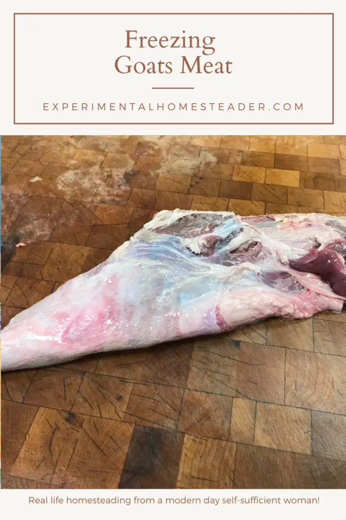 Freezing Goats Meat - Experimental Homesteader