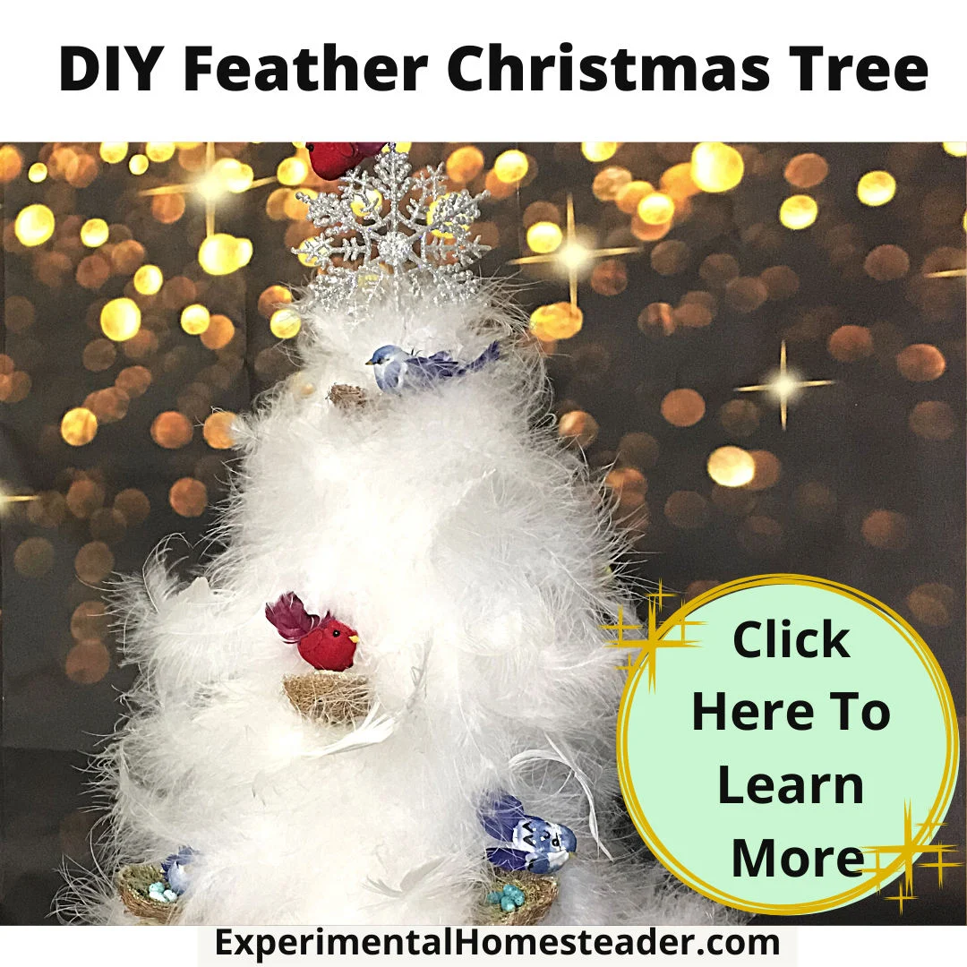 DIY Feather Christmas Tree - Experimental Homesteader
