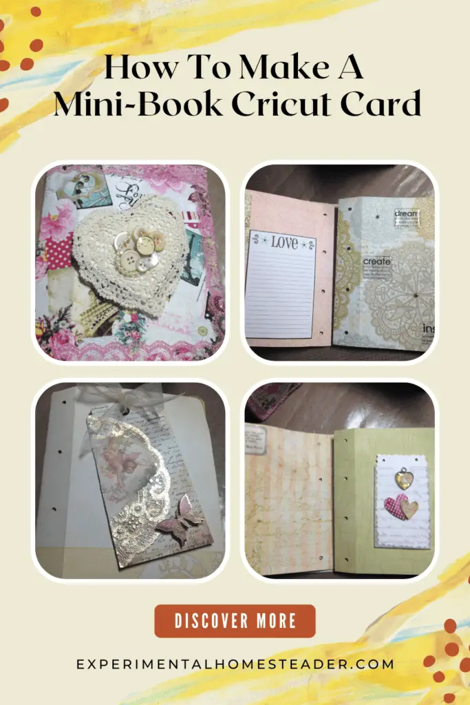 How To Make A Mini-Book Cricut Card - Experimental Homesteader