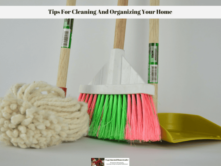 Tips For Cleaning And Organizing Your Home - Experimental Homesteader
