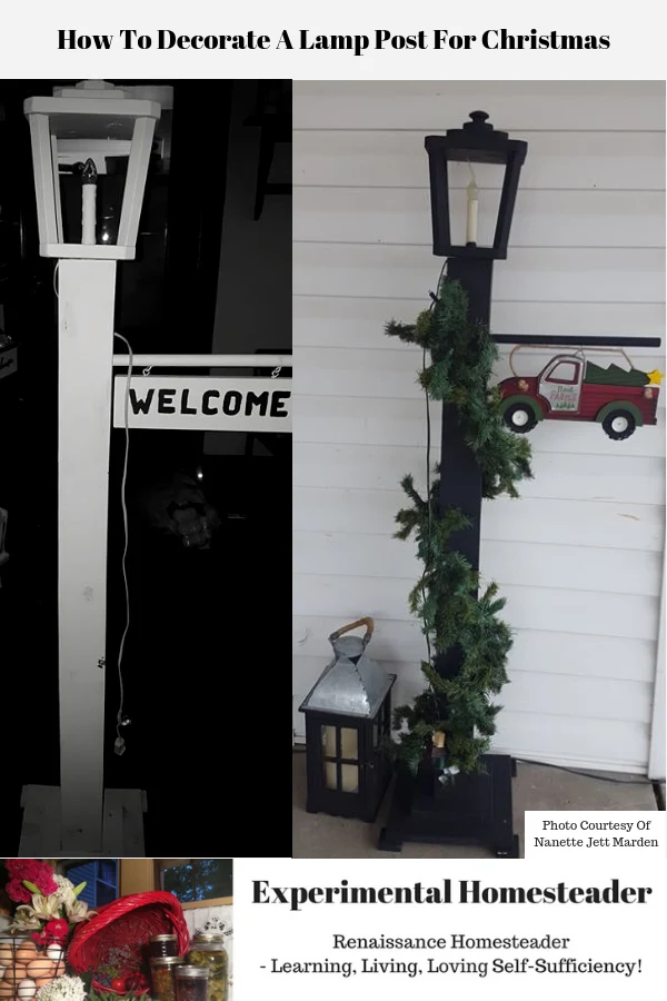 How To Decorate A Lamp Post For Christmas Experimental Homesteader How To Decorate A Lamp Post For Christmas Experimental Homesteader