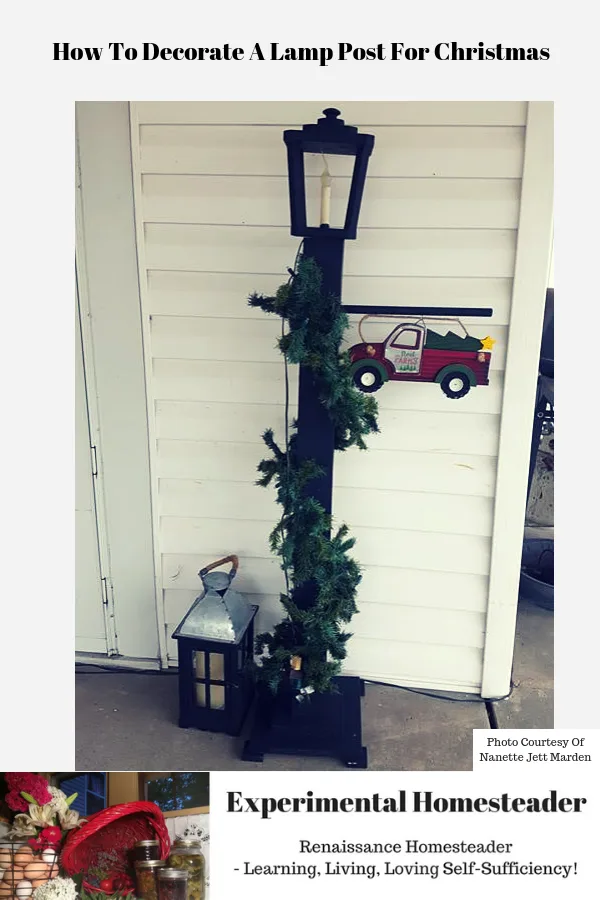 How To Decorate A Lamp Post For Christmas Experimental Homesteader How To Decorate A Lamp Post For Christmas Experimental Homesteader
