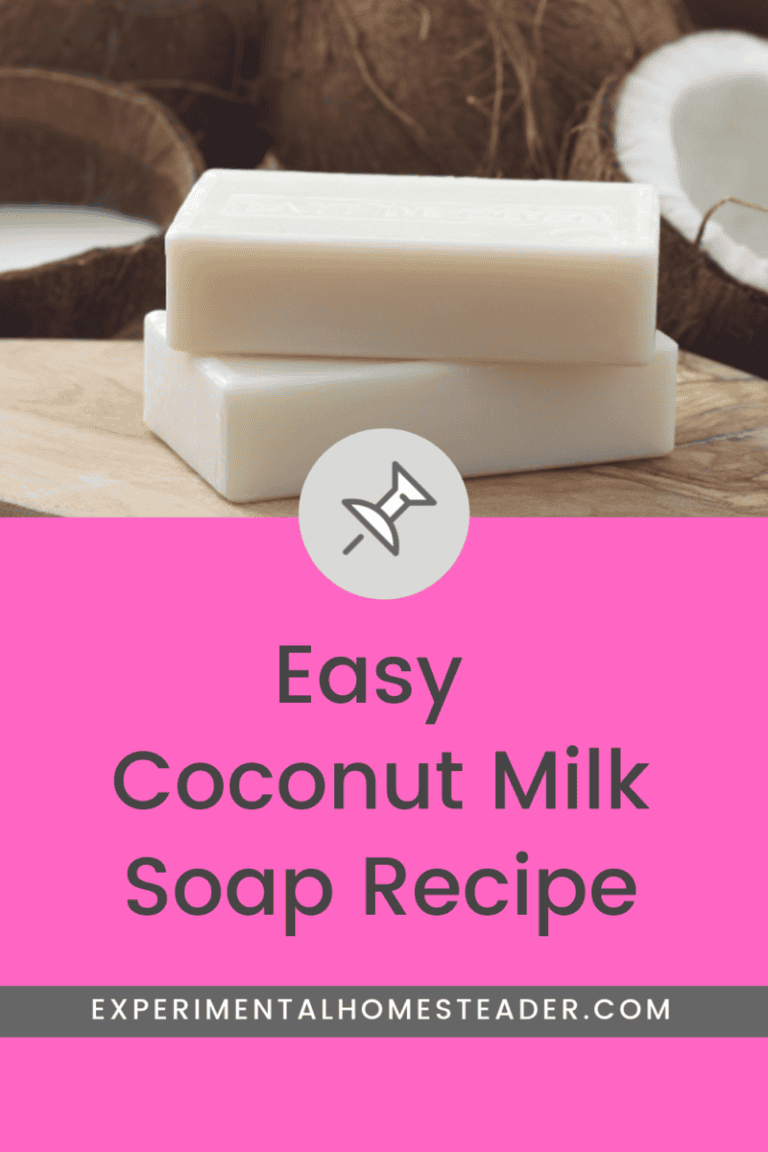 Easy Coconut Milk Soap Recipe - Experimental Homesteader