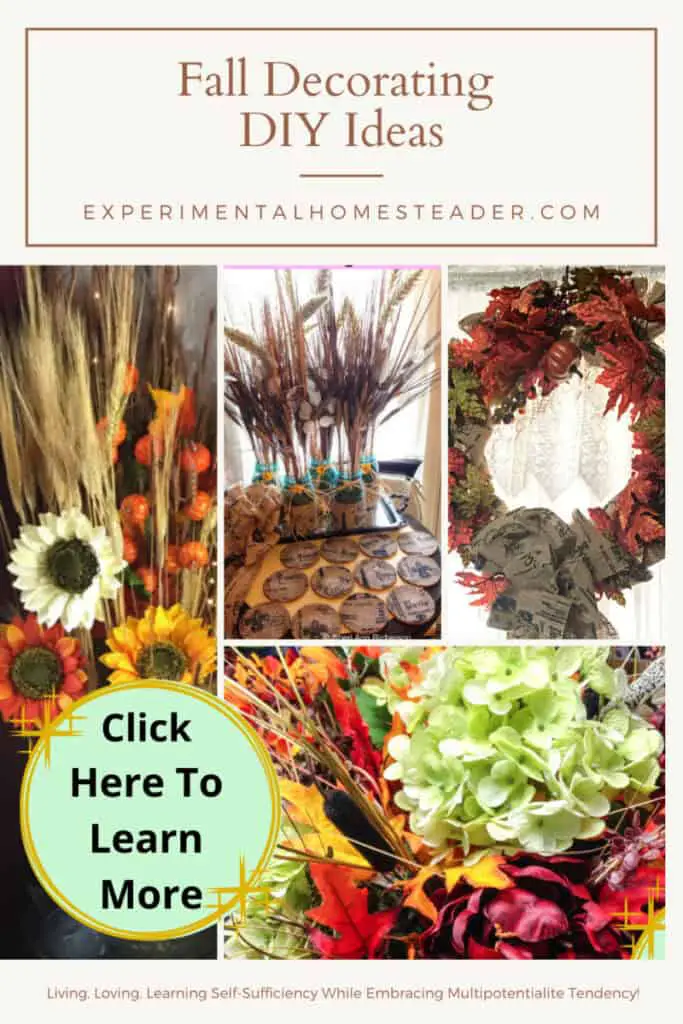 Fall Decorating DIY Ideas - Experimental Homesteader