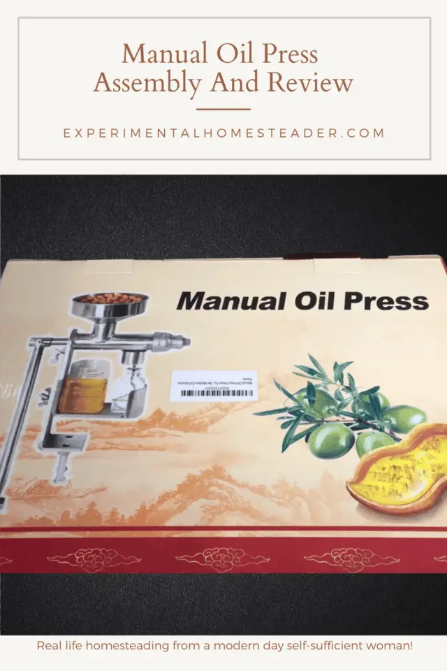 Manual Oil Press Assembly And Review - Experimental Homesteader