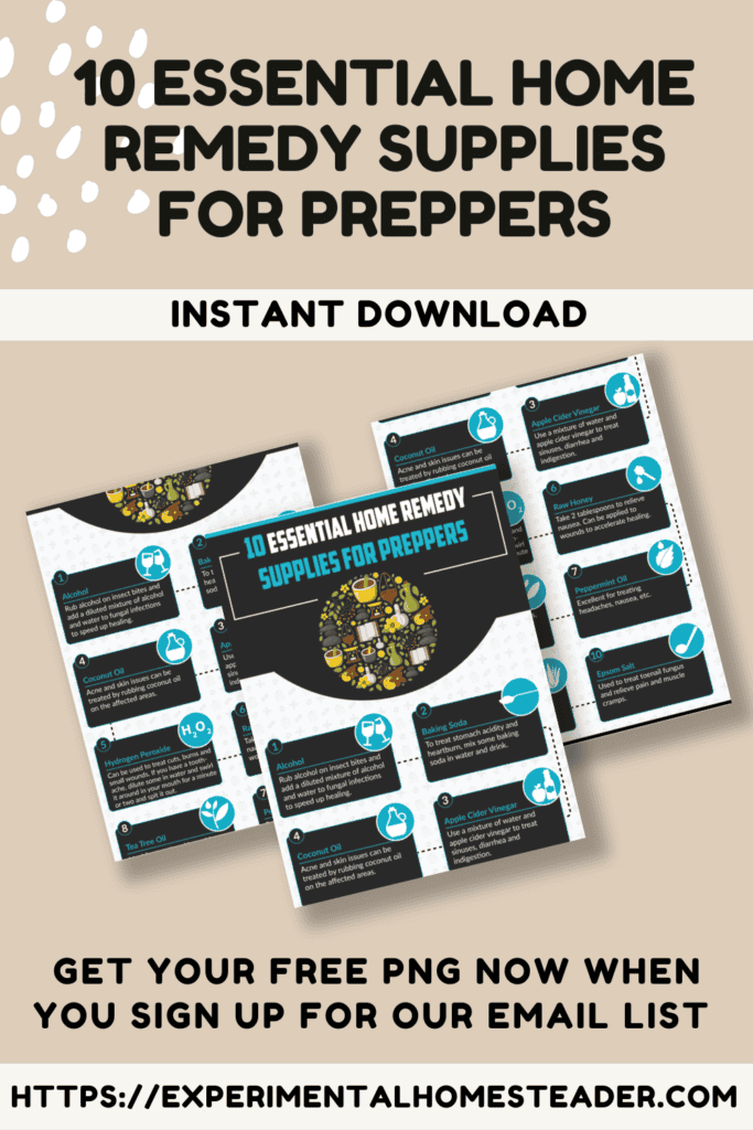 10 Essential Home Remedy Supplies For Preppers Freebie - Experimental ...